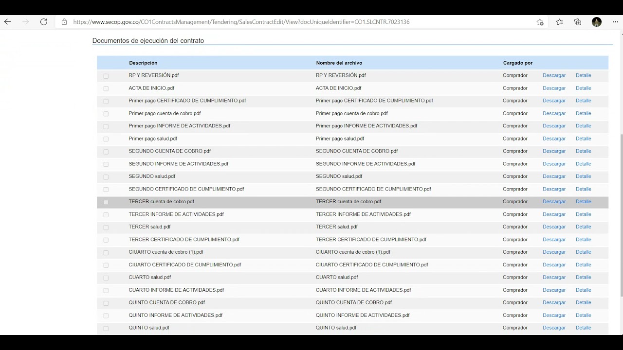 Tutorial Cargue Evidencias SECOP II