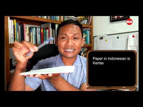 Learning Indonesian Language ON, ABOVE and OVER meaning 'di atas' and how to use it.