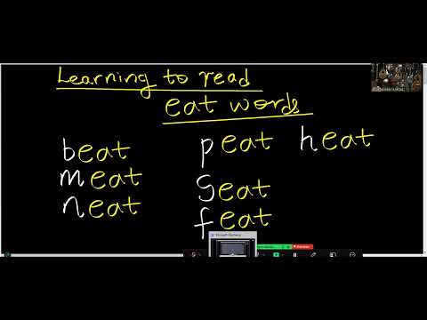 Learning How To Read English Words Ending With EAT and AKE