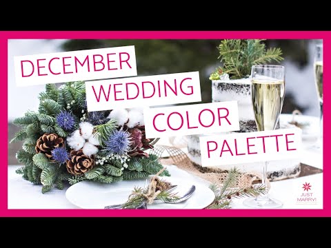 6 Perfect December Wedding Color Palette Ideas