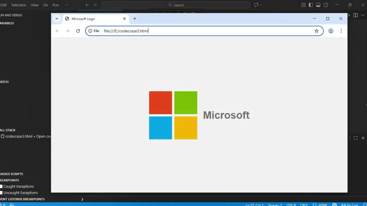 How to Create Microsoft Logo Using HTML & CSS | Pure CSS Logo Design Tutorial | Microsoft logo