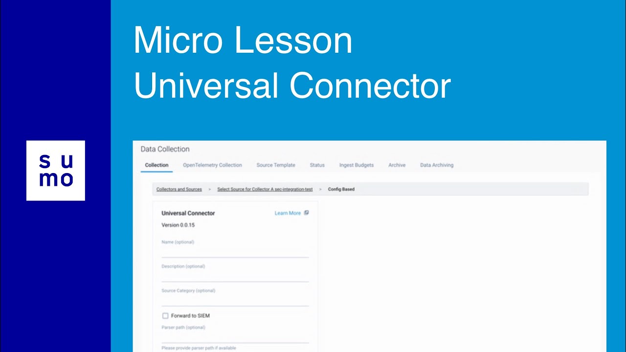 Microlesson: Universal Connector