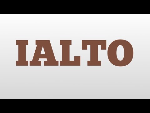 IALTO meaning and pronunciation