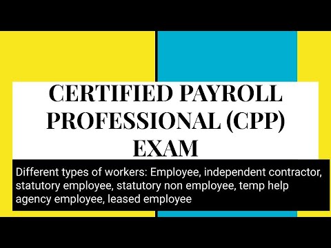 CPP EXAM - SECTION 1 Different types of workers