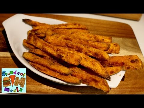 OVEN BAKED SWEET POTATO FRIES RECIPE