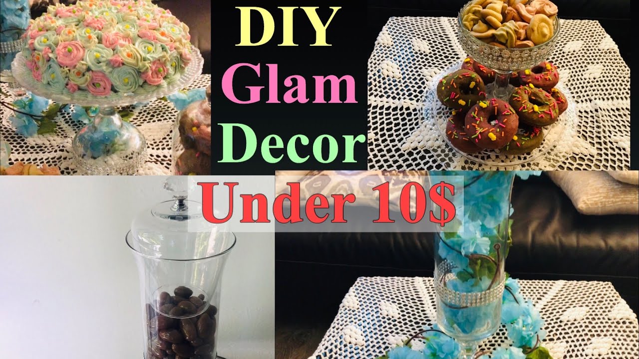 DIY Dessert Stand | Glam Decor Under 10$ | Dollar Tree Decor Idea