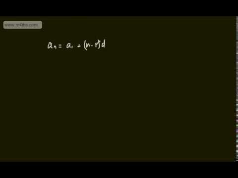 Core 1 - Sequences and Series (5) -- Arithmetic Sequences and Series Further examples