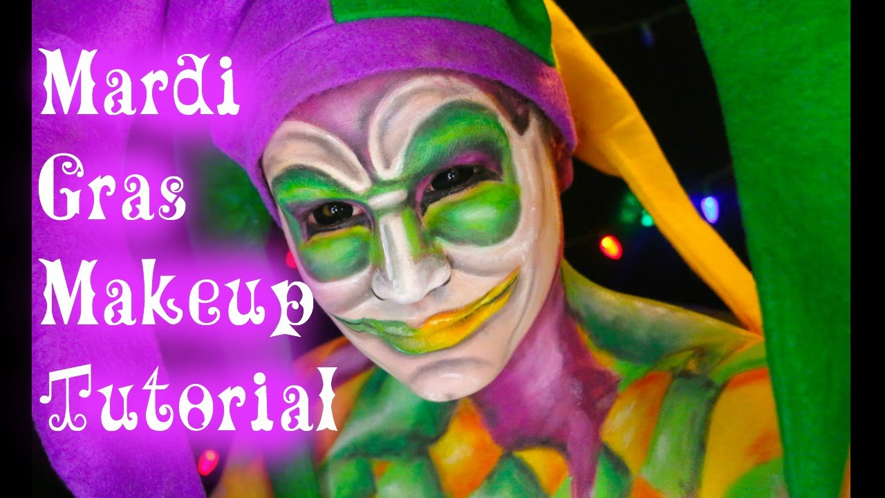 Mardi Gras Jester makeup tutorial | OutcastSFX