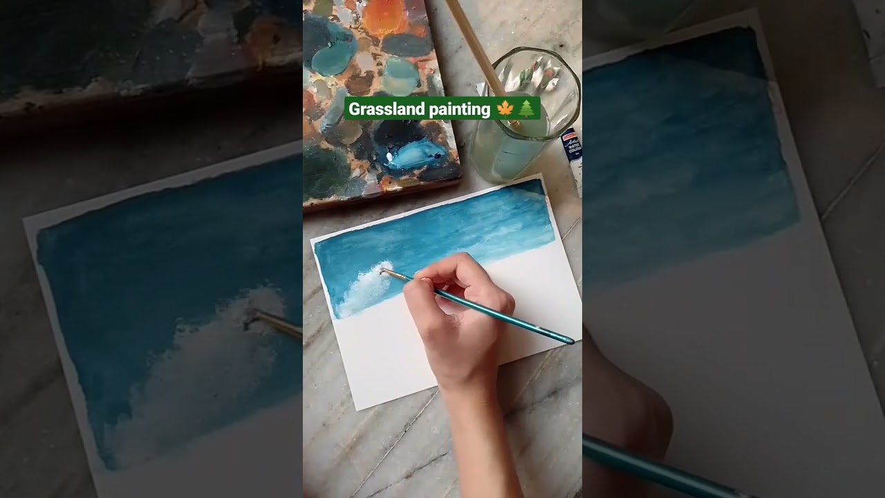 Grassland painting 🖌️🎨🌲