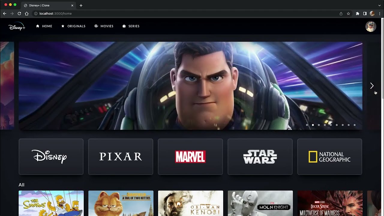 Disney Plus Clone - GitHub Demo