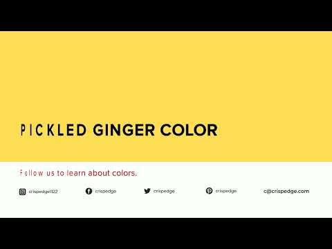 What color is Pickled Ginger ? #ffdd55 hex color - Yellow color - Warm color ffdd55