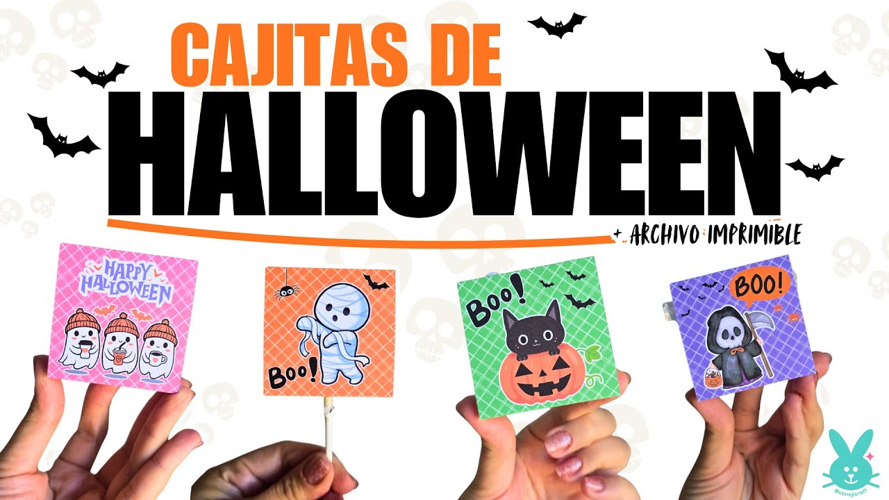 Cajitas para HALLOWEEN | chipbags | trick or treat bags | DIY Halloween | Plantilla Imprimible