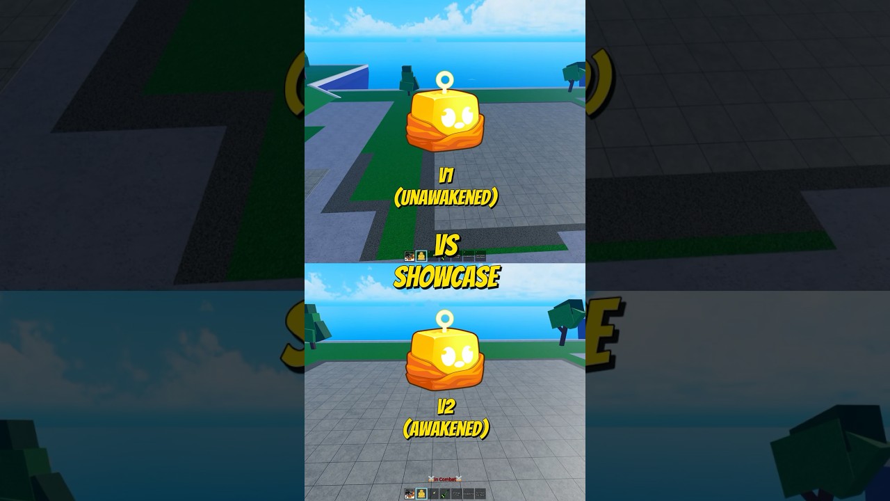Buddha v1 vs Buddha v2 Showcase #roblox #bloxfruits #bloxfruit #dispecs