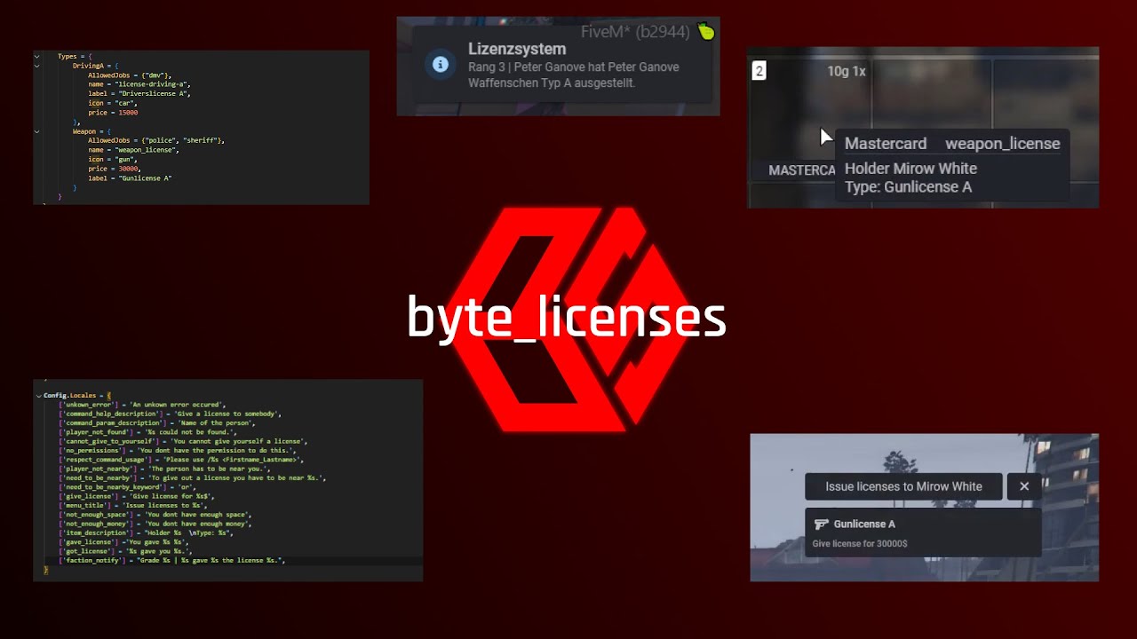 [RELEASE] byte_licenses | Free FiveM Script