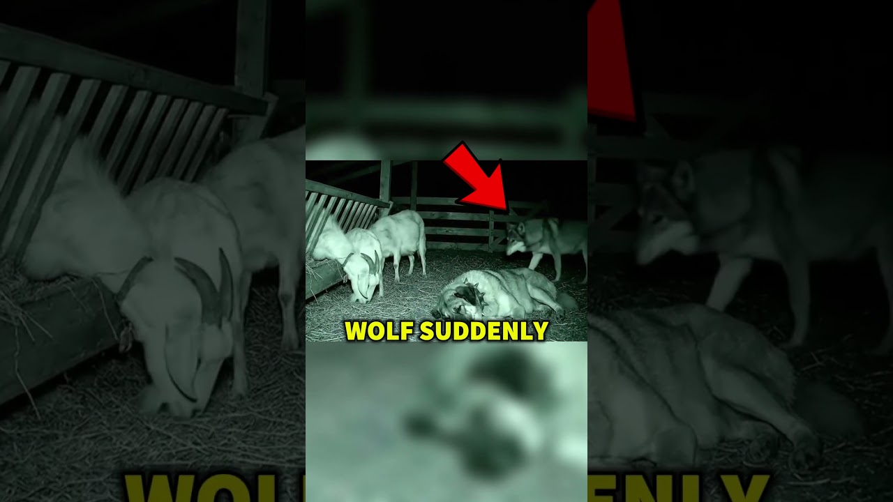 What Happens When a Wolf Sneaks Up on a Sleeping Kangal?
