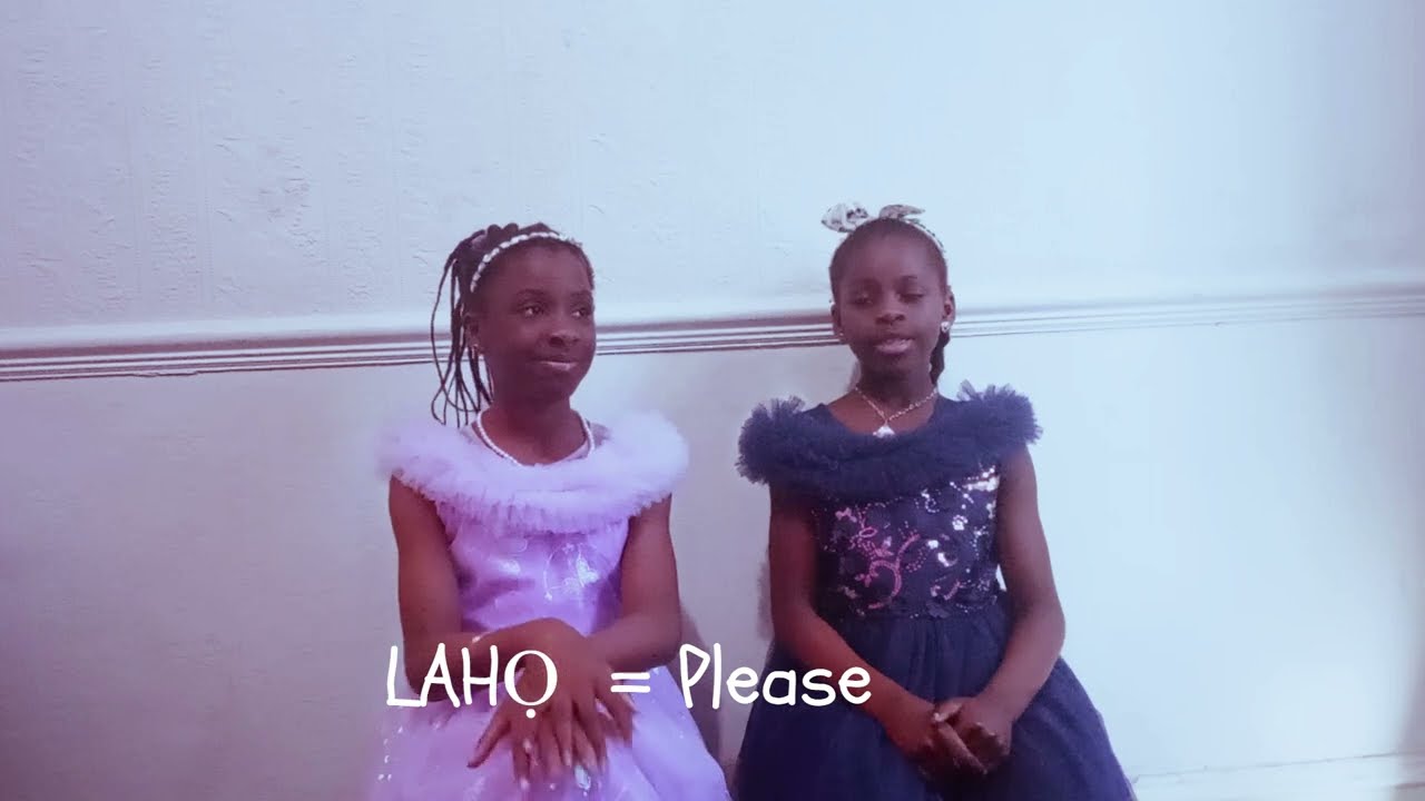 The 3 magic words in Edo language: Please, thank you and sorry