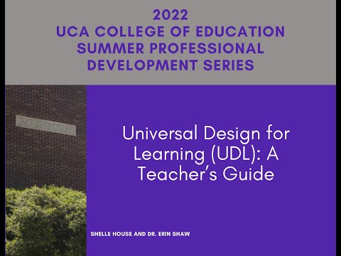 Universal Design for Learning UDL: A Teacher’s Guide