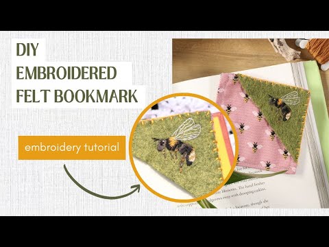 Embroidery Corner Bookmark Tutorial