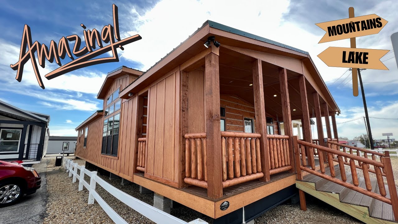 ONE OF A KIND prefab house/cabin ft. a VERY special guest! Mobile Home Tour
