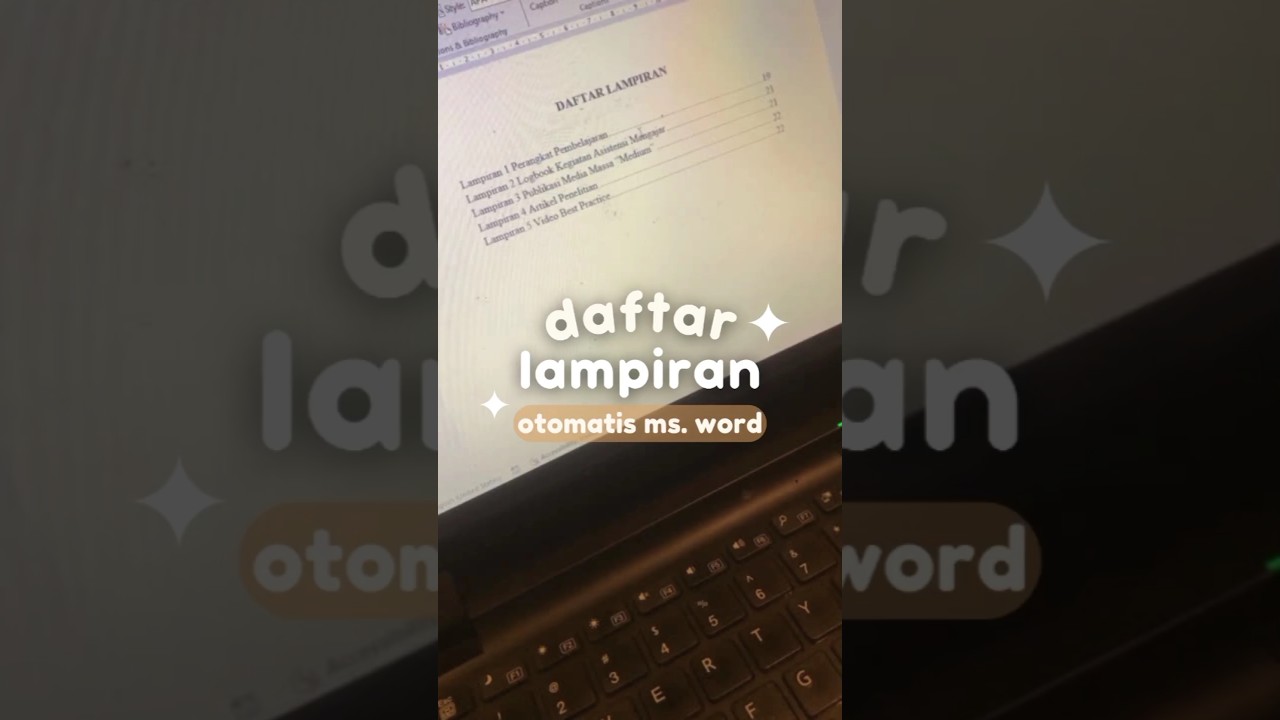 Microsoft Word Automatic Attachment List💫 #microsoftwordtips #microsoftword #microsoftwordtutorial