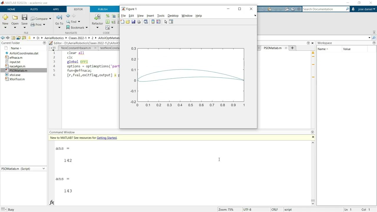 Airfoil Optimization Matlab XFOIL NACA 4 Digits