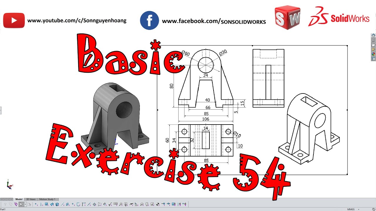 [Tutorial] SOLIDWORKS Basic Exercise 54