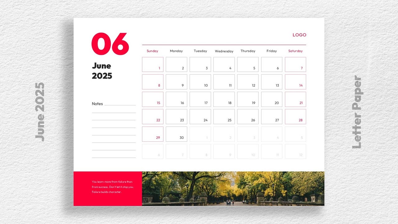 2025 Monthly Calendar PowerPoint Template Free Download by mslides   Letter