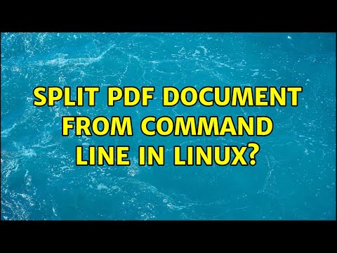 Split PDF document from command line in Linux? (3 Solutions!!)