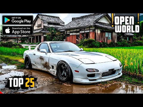 Top 25 Best Open World Car Games For Android 2025 | Like Forza Horizon 5