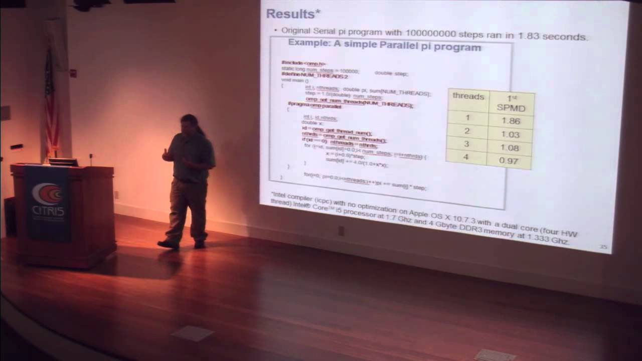 Shared Memory Programming with OpenMP & More About OpenMP - Tim Mattson