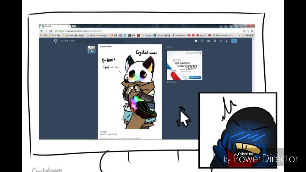 Ink x Error Funny comics (Dubbed) look in description