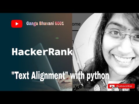 Hackerrank on python with Text Alignment Part-1