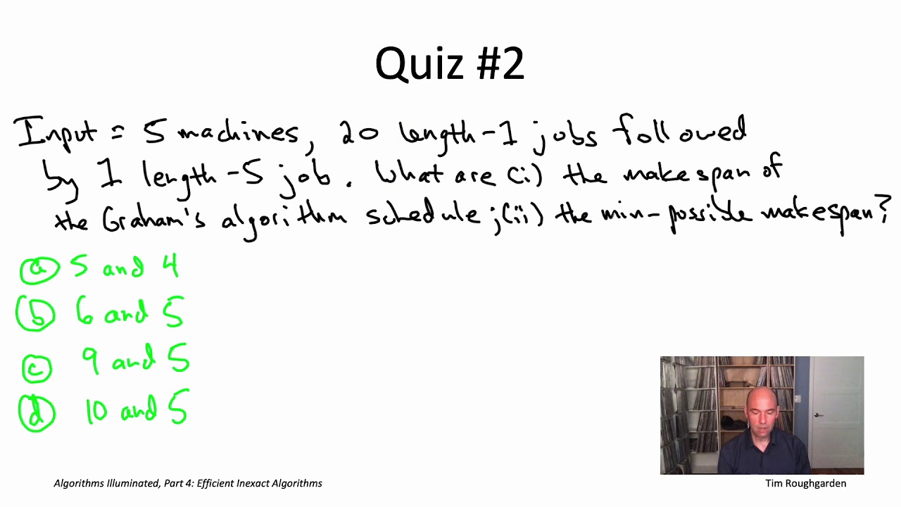 Algorithms for NP-Hard Problems (Section 20.1: Makespan Minimization) [Part 1 of 2]