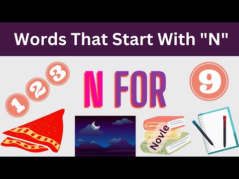 5 letter word starting with N | Preschool Learning Videos For Kids