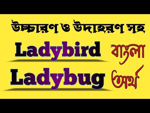 Word Meaning of Ladybird or Ladybug । Ladybird or Ladybug এর বাংলা অর্থ @bangladictionary