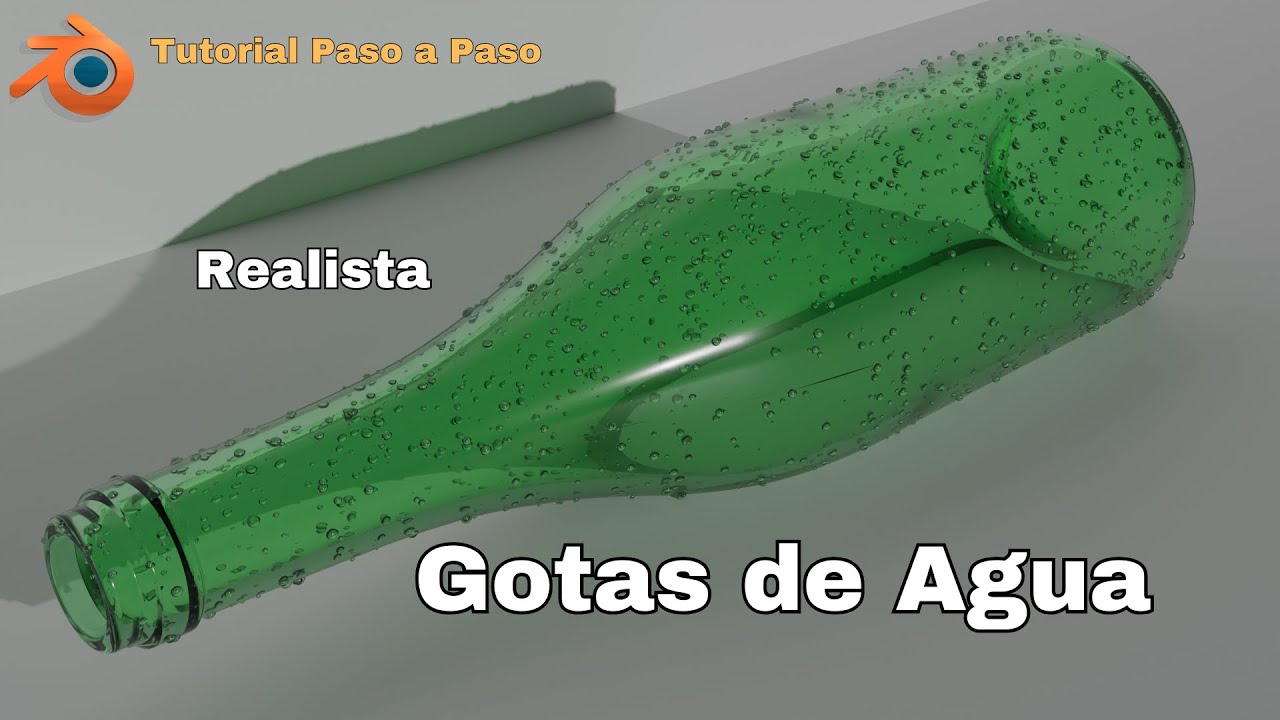 Cómo crear gotas de agua realistas en Blender 3D | Geometry Nodes paso a paso