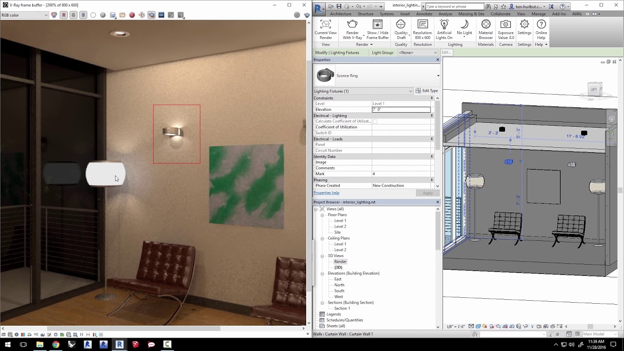 V-Ray for Revit – Interior Lighting