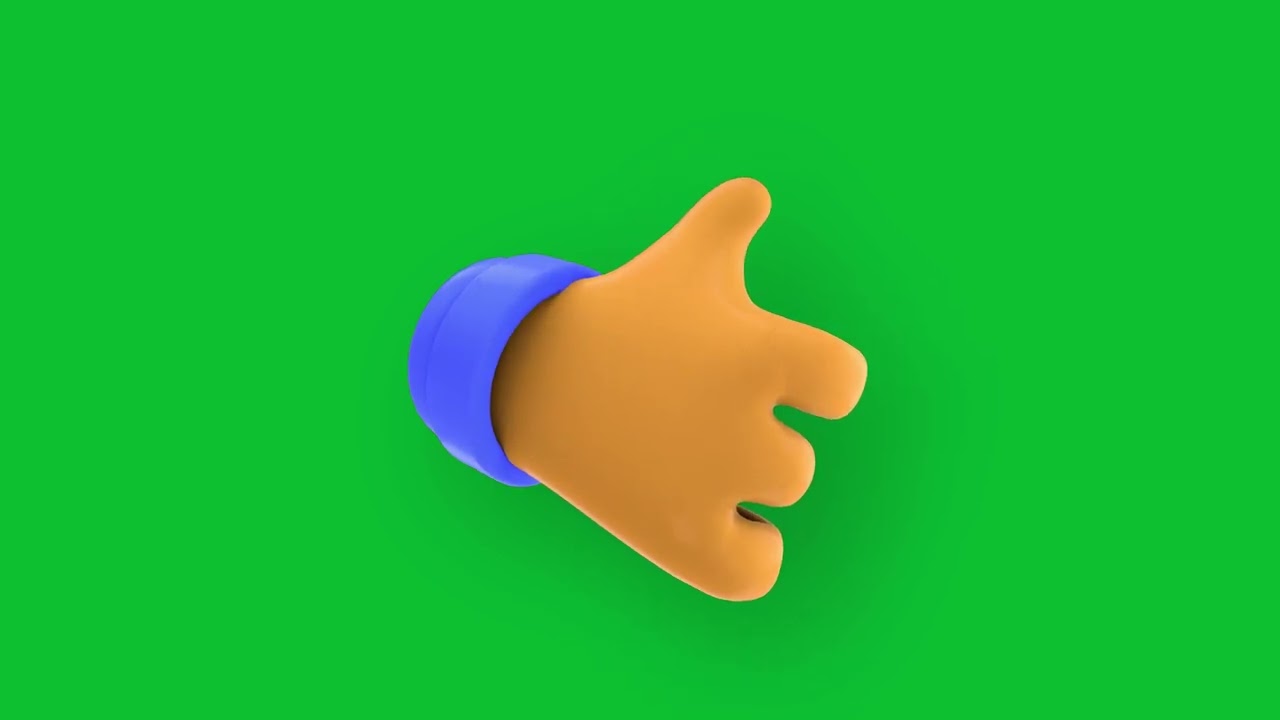 Hand Thumbs up Emoji, Emoji, green screen, animated emoji Green Screen, #emoji #greenscreen