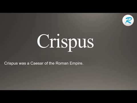 How to pronounce Crispus