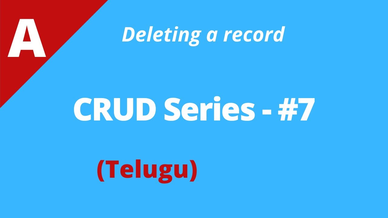 Angular CRUD Series 7 | Angular