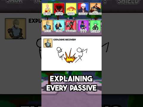 Every passive EXPLAINED In TSB (Part 2) - #animation #combo #tsb #roblox #roblox #genos #cyborg