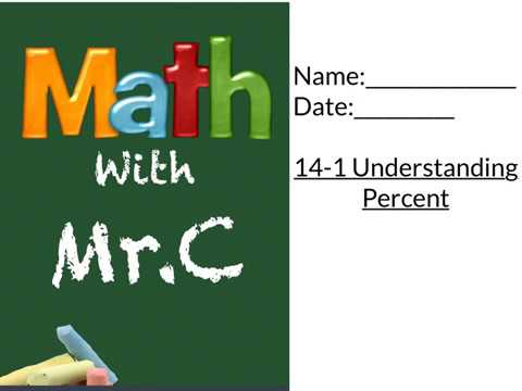 14-1 Understanding Percent