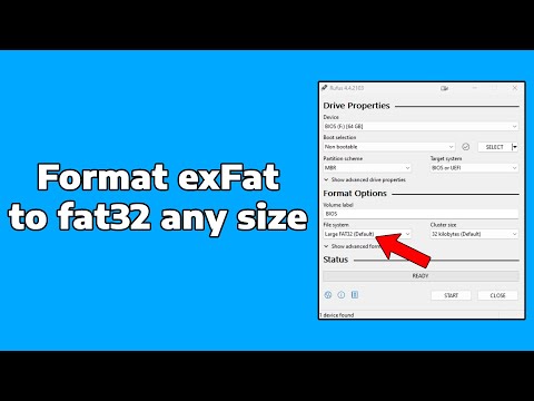 How To Format File System exFat to Format fat32 (SD CARD AND USB ANY SIZE)