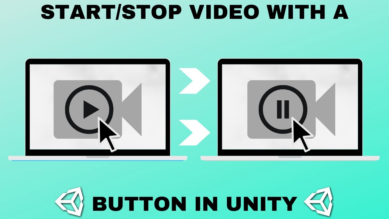Start/Stop a Video with a Button in Unity || Video Pause Button