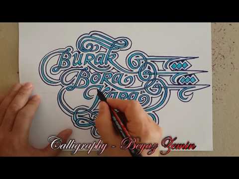 Calligraphy – Burak Bora Kara – Beyaz Zemin
