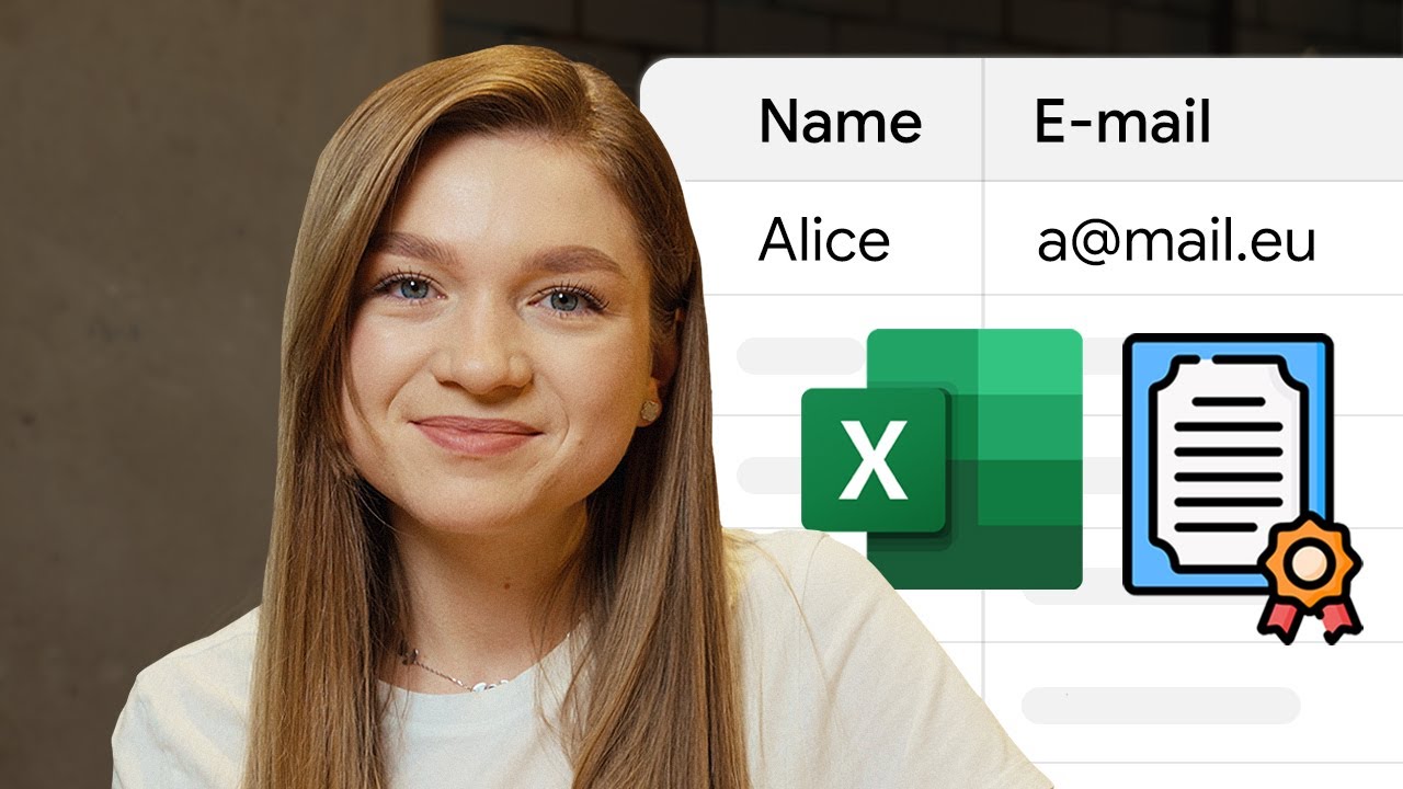How to Auto Generate Certificate from Excel Sheet and Google Sheets!