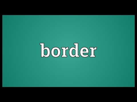 Border Meaning