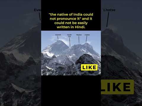 Mount Everest Is Named After A Guy That Never Even Saw It | Random Facts #shorts #everest