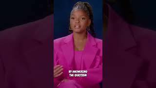 Halle Bailey breaks silence about Little Mermaid hate #shorts