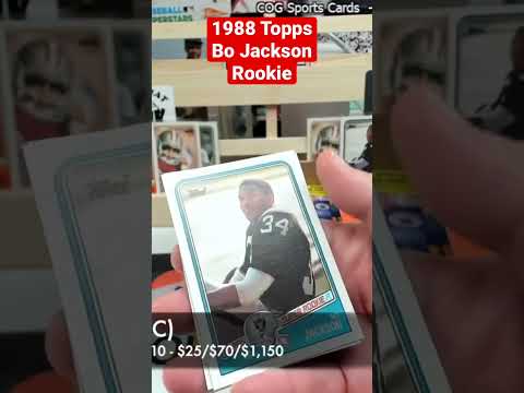 1988 Topps Football Bo Jackson Rookie Card Pull